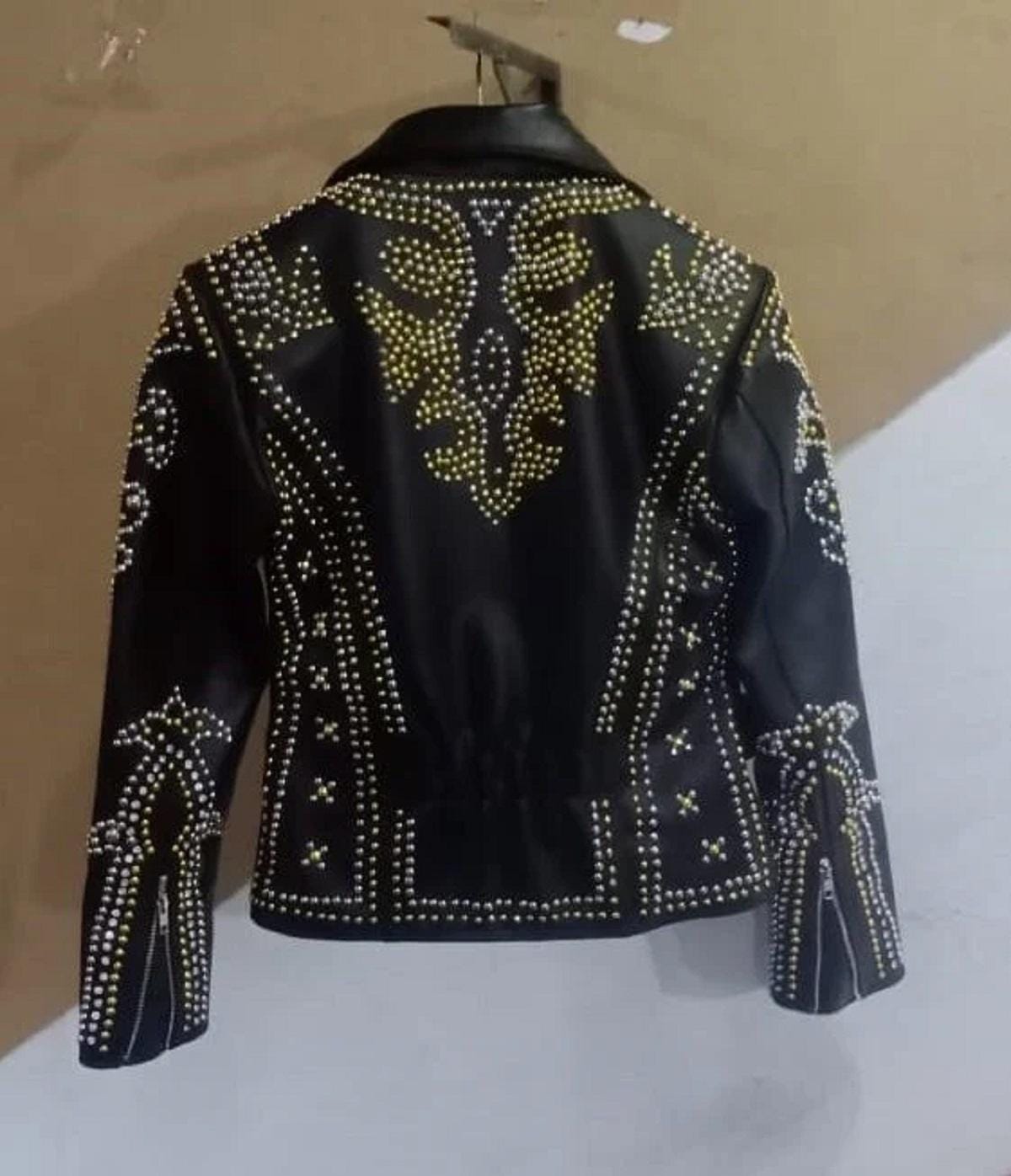 Motorcycle Gangs Leather Jacket, Gothic Studded Punk Rocker - Etsy