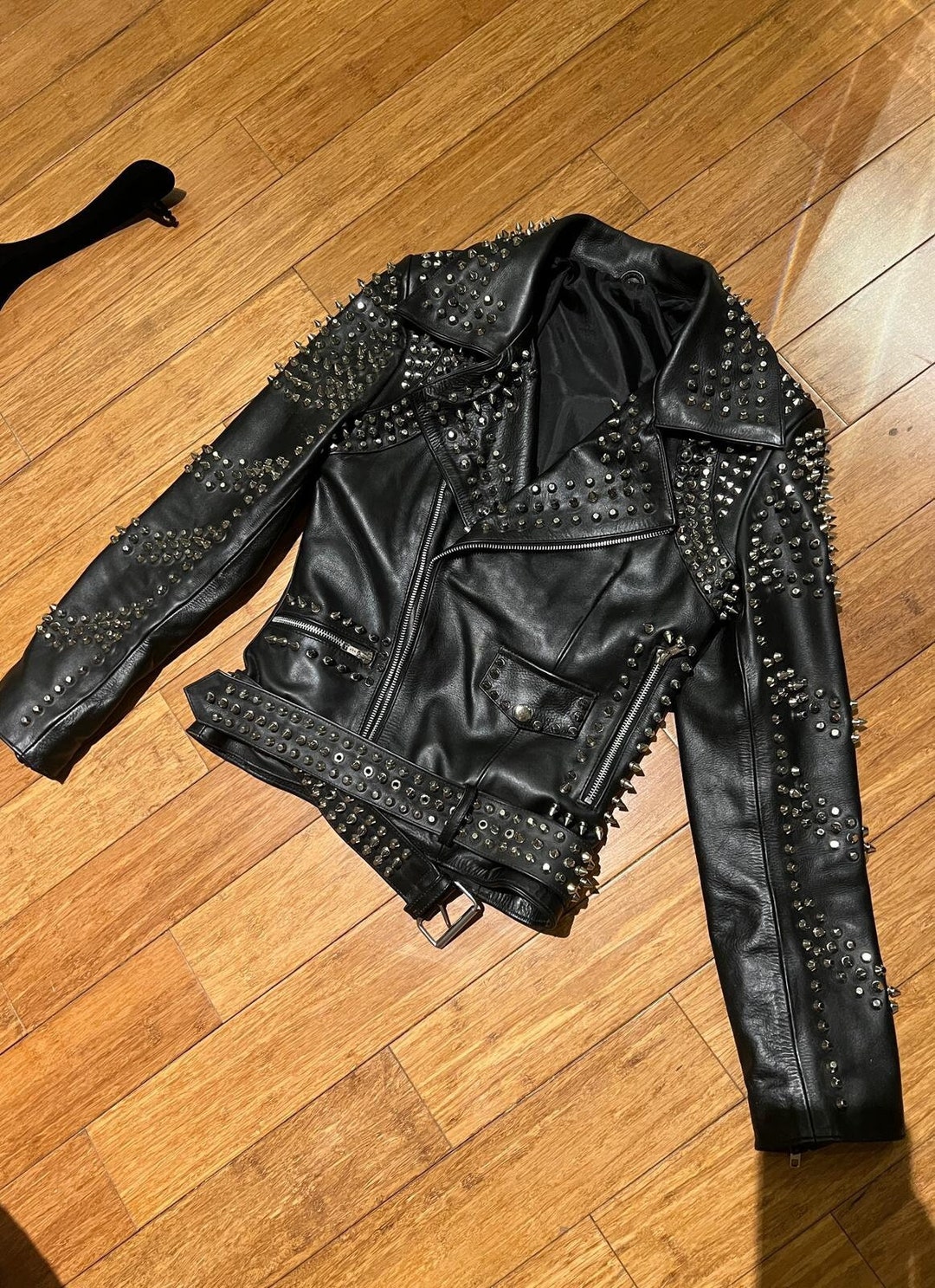 Edge Women Steampunk Aesthetic, Biker's Studded Gothic Punk Jacket - Etsy