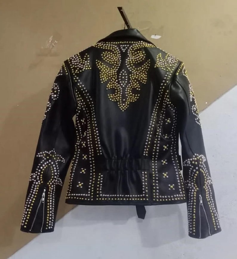 Motorcycle Gangs Leather Jacket, Gothic Studded Punk Rocker - Etsy