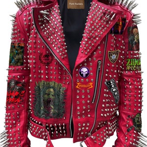 Steampunk Spikes Brando Fashion, Zombie Apocalypse Patchwork, Gothic ...