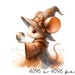 Cute Mouse Clipart | Sublimation Images | Nursery Art | Animals Dressed ...