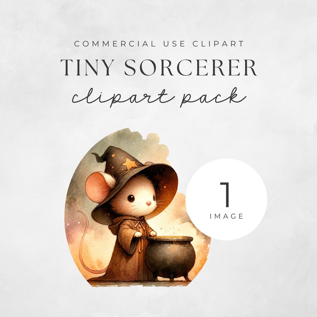 Cute Mouse Clipart | Fairytale PNG | Mouse Wizard Images | Fantasy ...