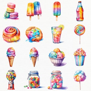 Sweet Treats Clipart | Land of the Sweets Clipart | Rainbow Candy ...