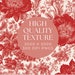 Red Toile Digital Paper Floral Printable Paper Set Download Backgrounds ...
