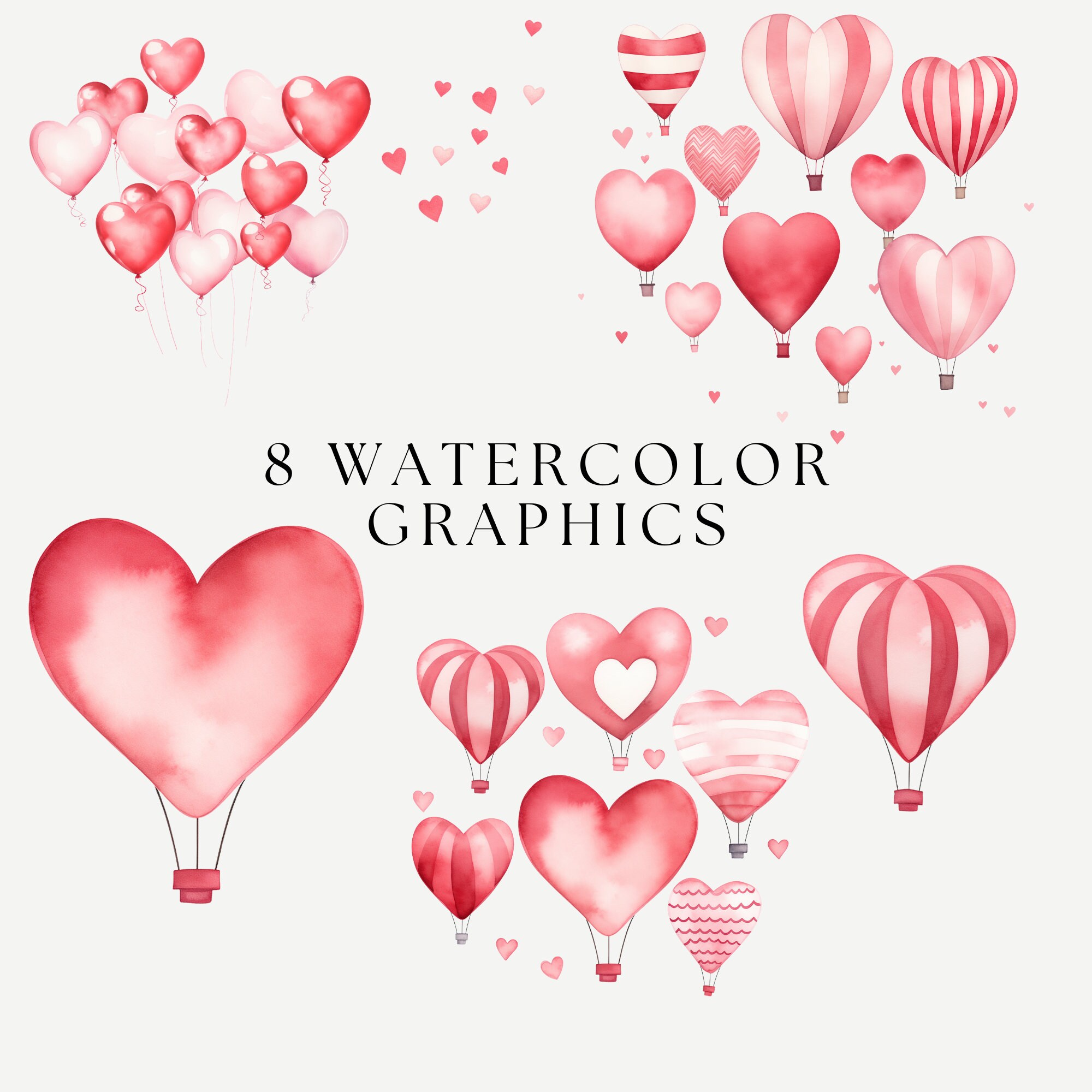 Valentine Balloon Clipart | Heart Shaped Balloons | Balloon Heart PNG ...