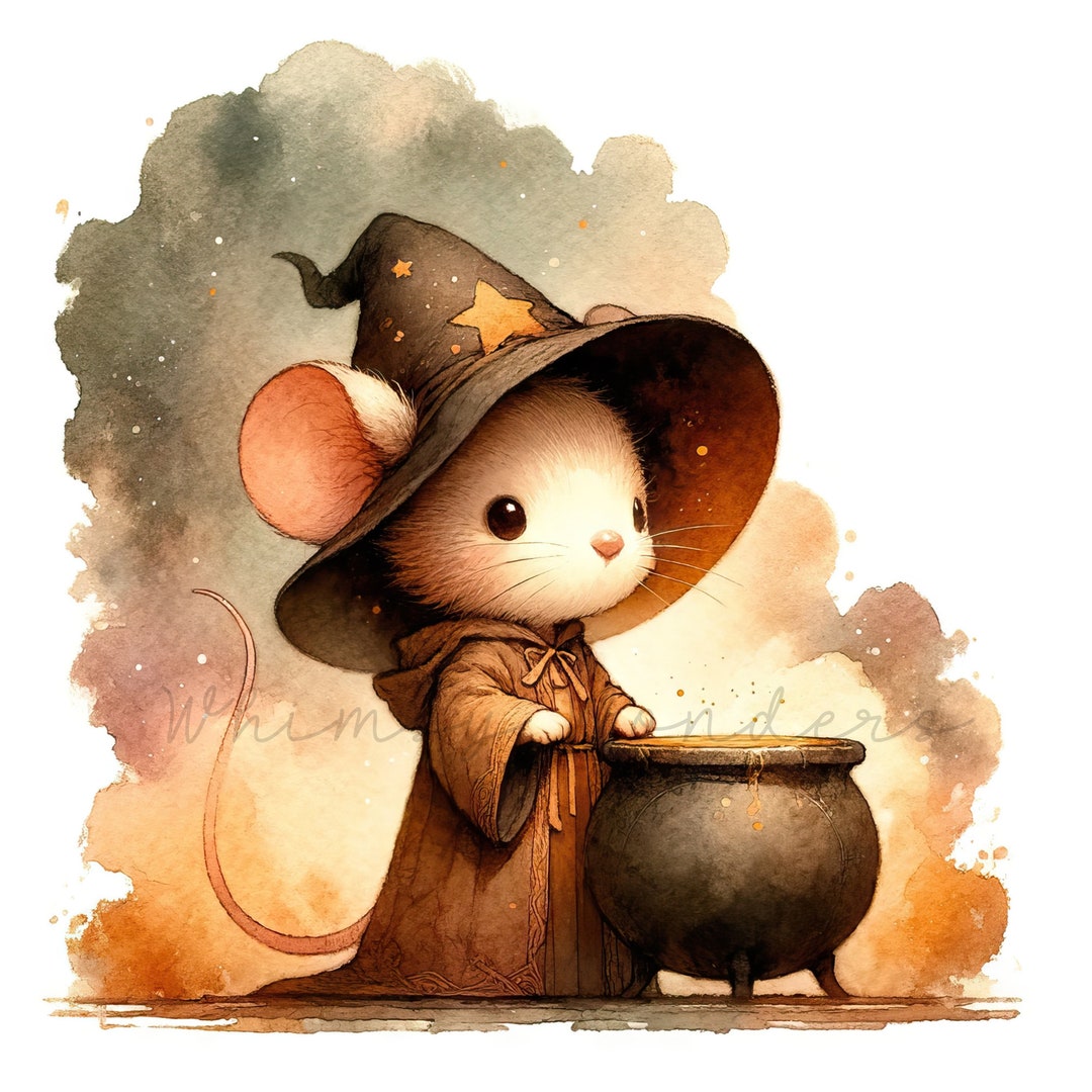 Cute Mouse Clipart | Sublimation Images | Nursery Art | Animals Dressed ...