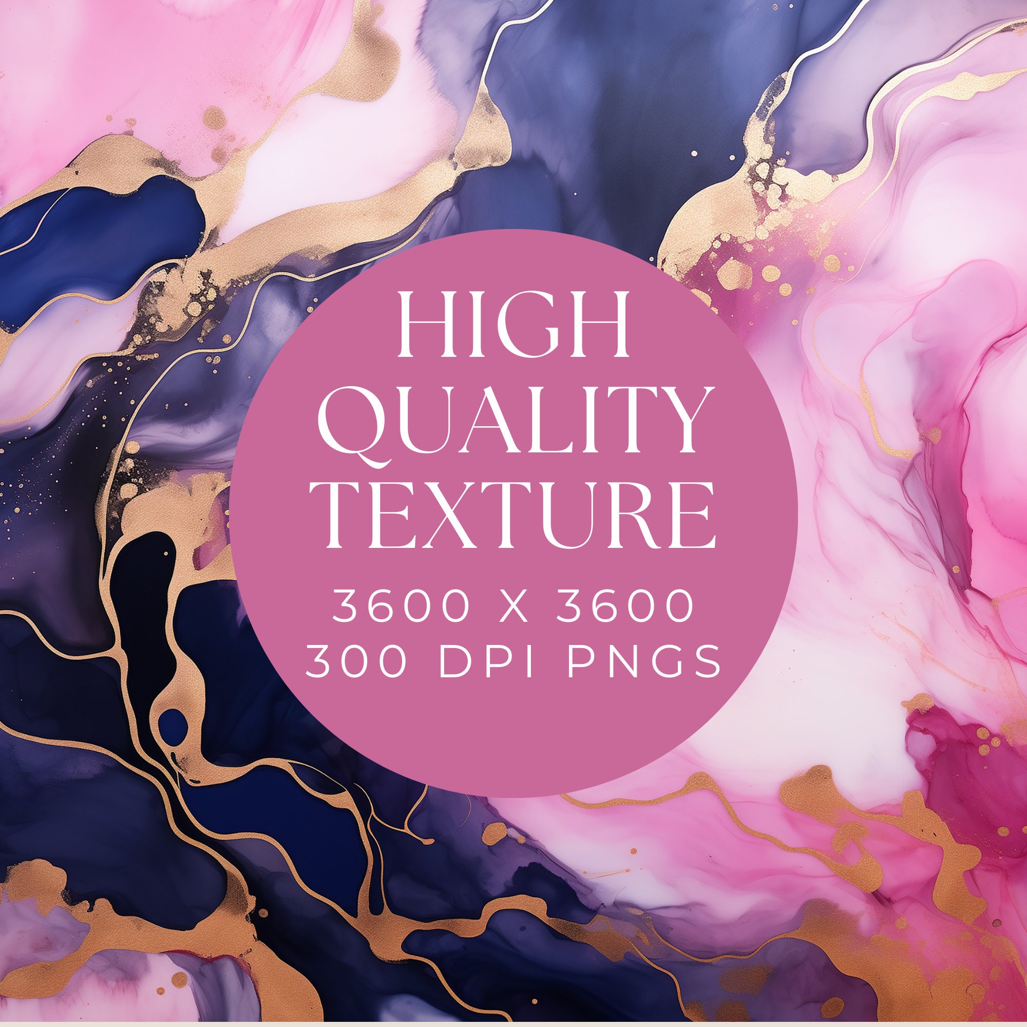 Pink Navy Gold Alcohol Ink Texture Backgrounds, Digital Paper (digital ...