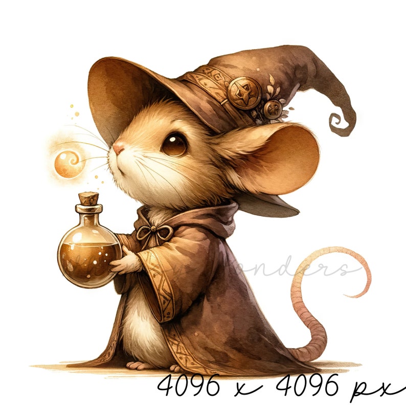 Cute Mouse Clipart Sublimation Images Nursery Art Animals Dressed as ...