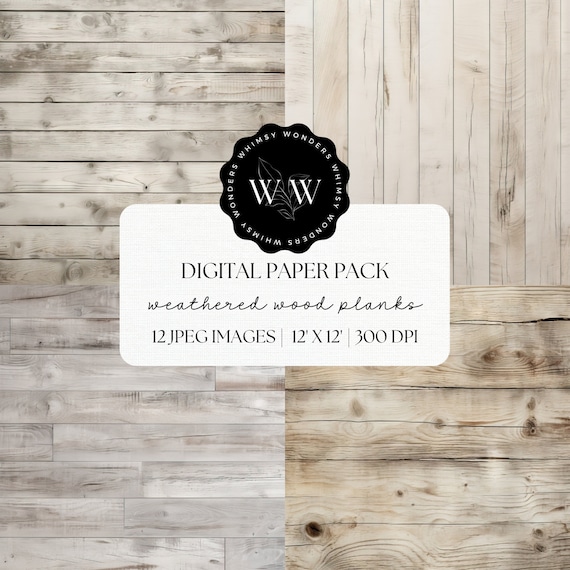 Wood Grain Scrapbook Paper