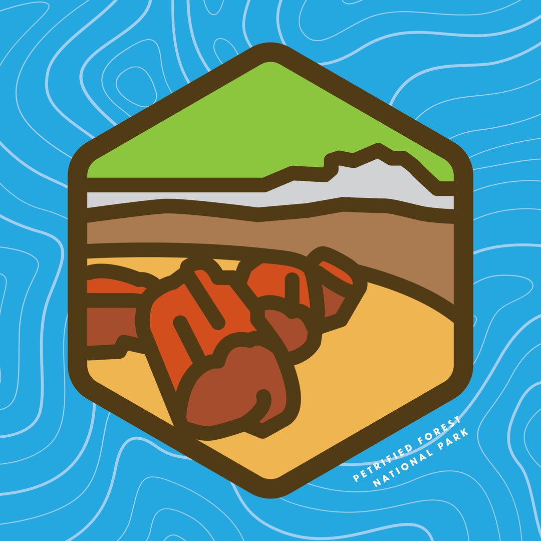 Petrified Forest National Park Poster Art - Etsy