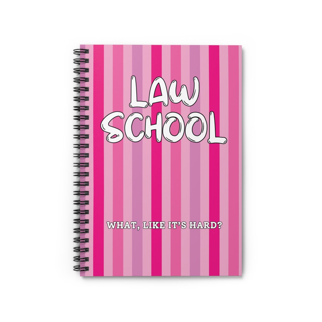 Legally Blonde Themed Law School Spiral Notebook Elle Woods Ruled Line ...