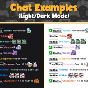 Pokemon Emotes MEGA Pack | 15 Emotes Total - 5 Animated Emotes | Gen 1 ...