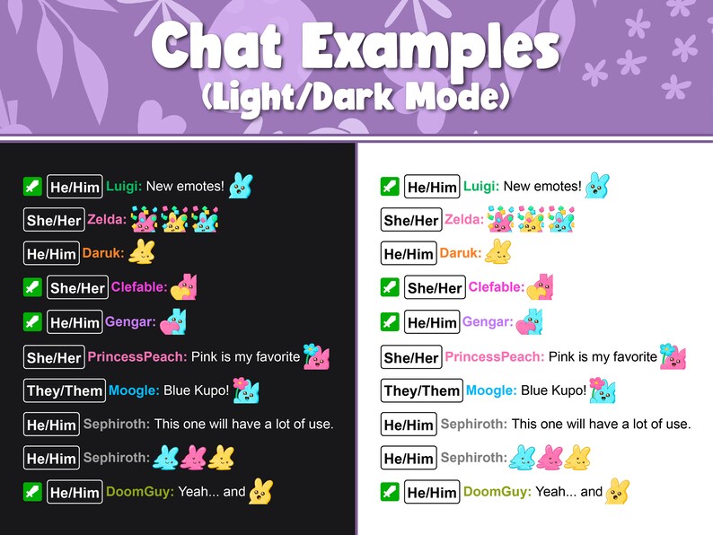 Peeps Easter Emote Pack | Bunny Emotes | Peeps Emotes | Twitch Emotes ...