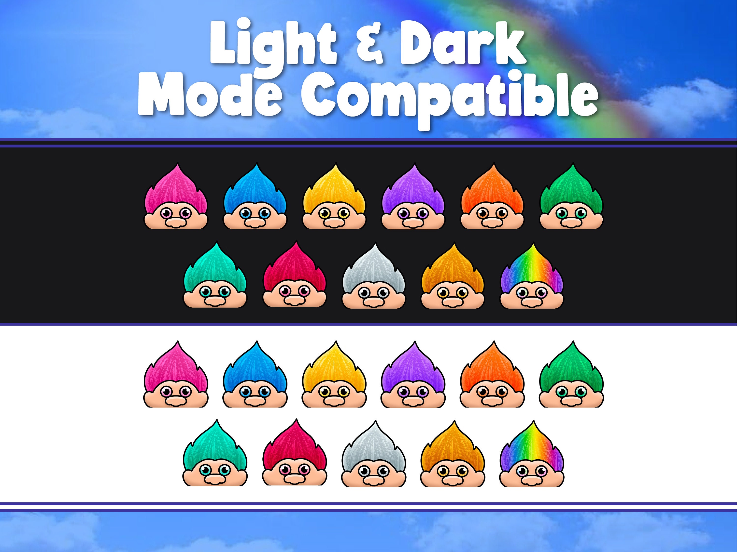 Troll Twitch Sub Badges | Bit Badges | Emotes | Nostalgic Badges for ...