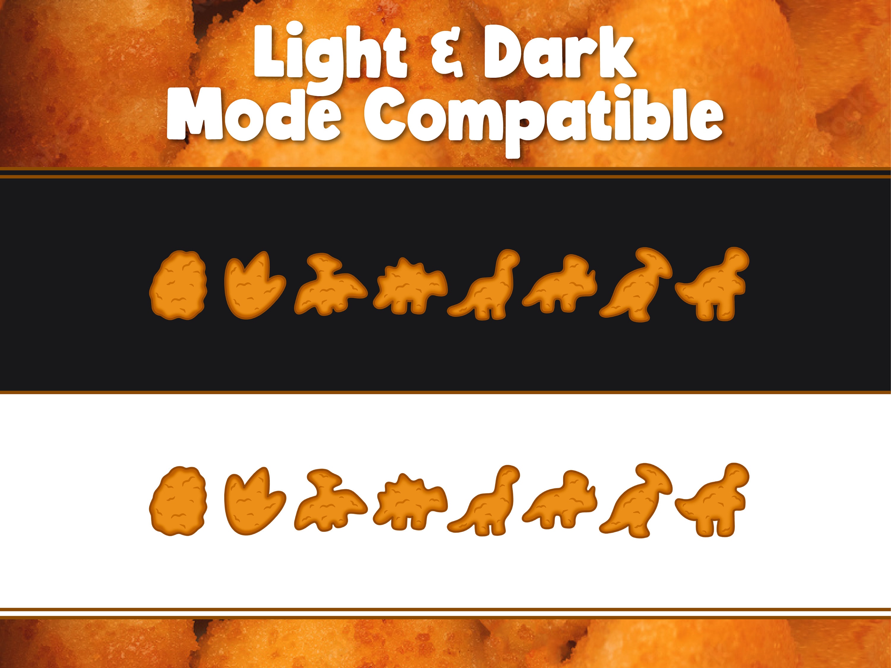 Dino Nuggies Twitch Sub Badges | Bit Badges | Emotes | Dinosaur Nuggets ...