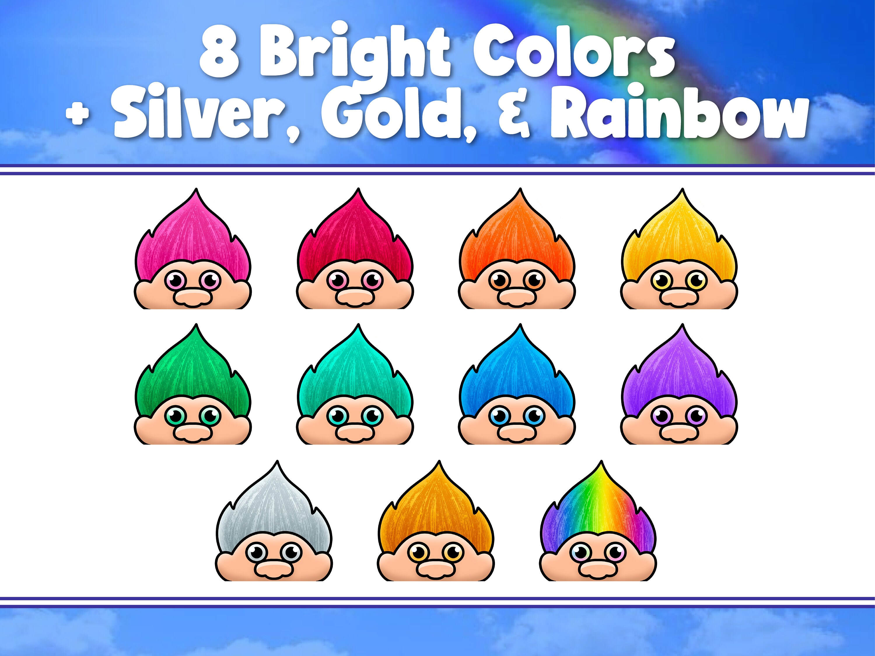 Troll Twitch Sub Badges | Bit Badges | Emotes | Nostalgic Badges for ...