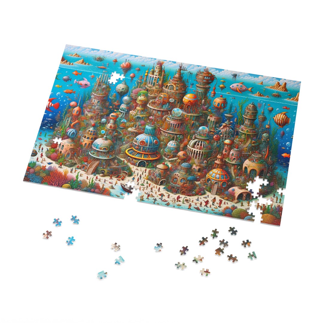 Mystical Marine Metropolis 1000 Piece Jigsaw Puzzle - Etsy