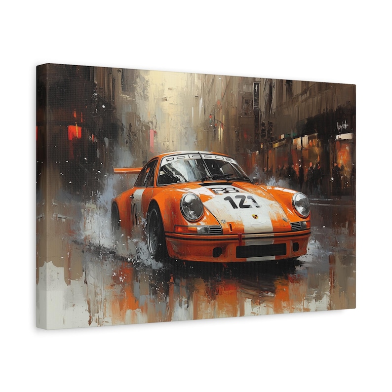 Porsche F1 Impasto Oil Painting, Formula 1 Racing Car Decor - Etsy