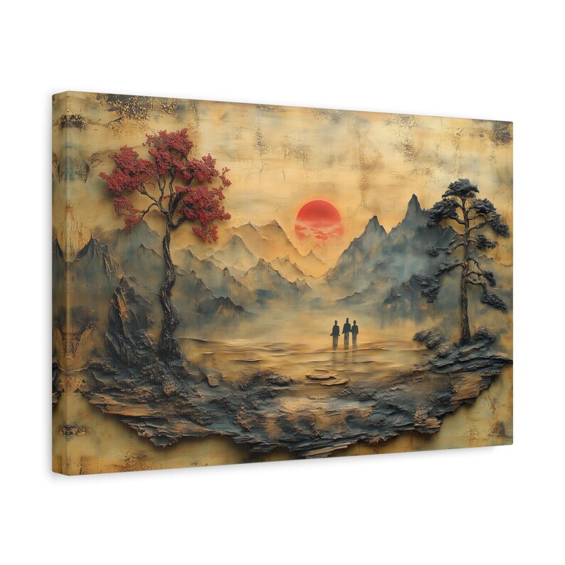 Japanese Textured 3D Wall Art, Holiday Hosting Dopamine Decor ...