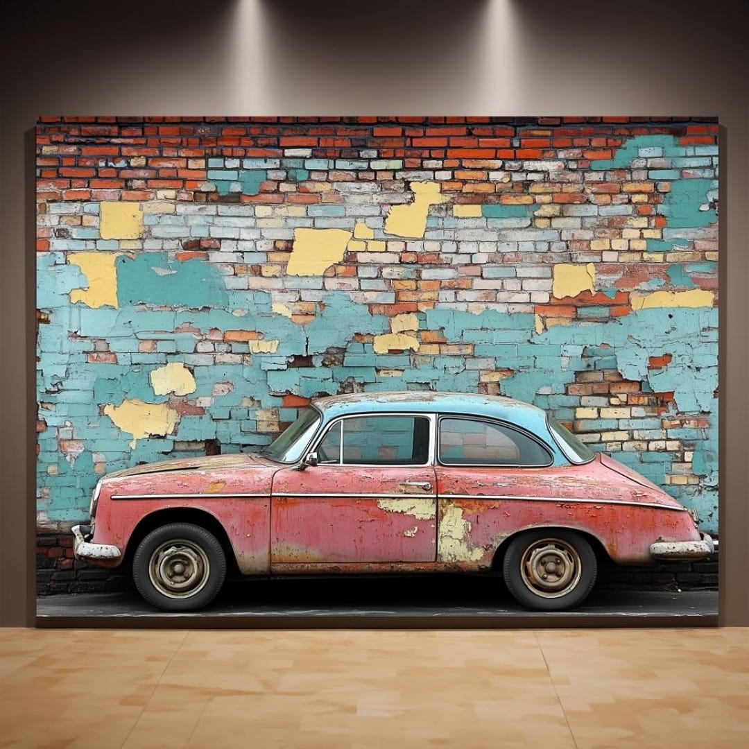 Vintage Porsche 911 Poster Textured Wall Art, Holiday Hosting ...