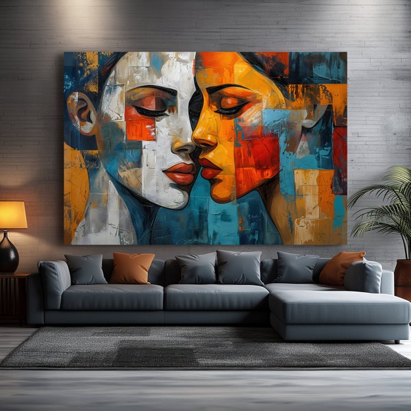 Large Lesbian Painting - Etsy