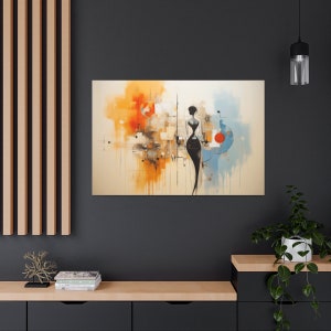 Abstract Urban Wall Art Modern Women Figure Painting Canvas for ...