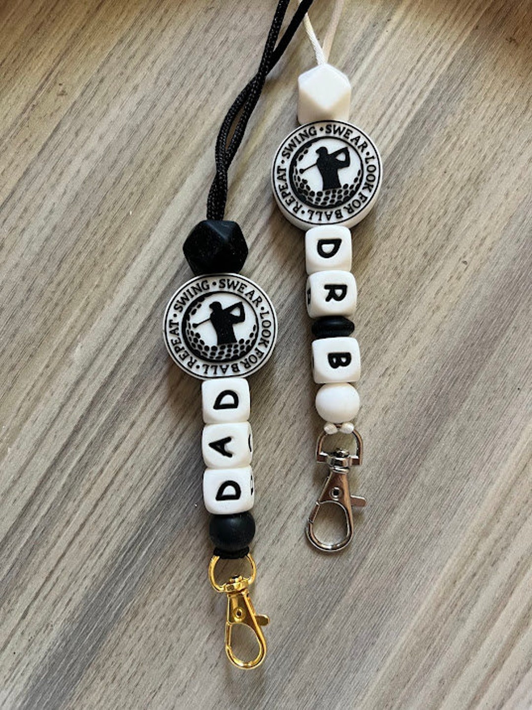 Lanyard, Beaded Lanyard, Golf Lanyard, Teacher Gift, Personalized ...