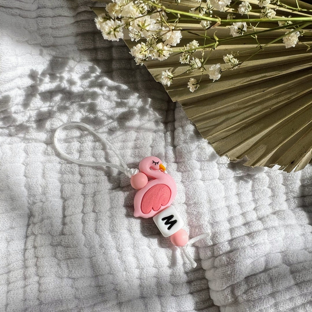 Personalized Swan Zipper Pull | Pink Silicone Bag Tag, Kids Keychain - Etsy