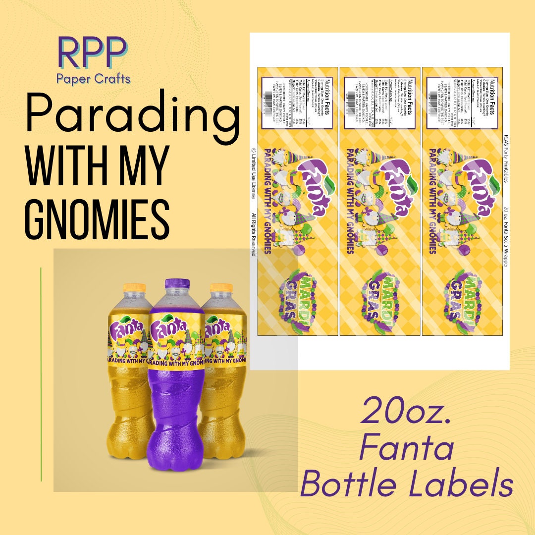 Parading With My Gnomies 20oz. Fanta Soda Labels - Etsy