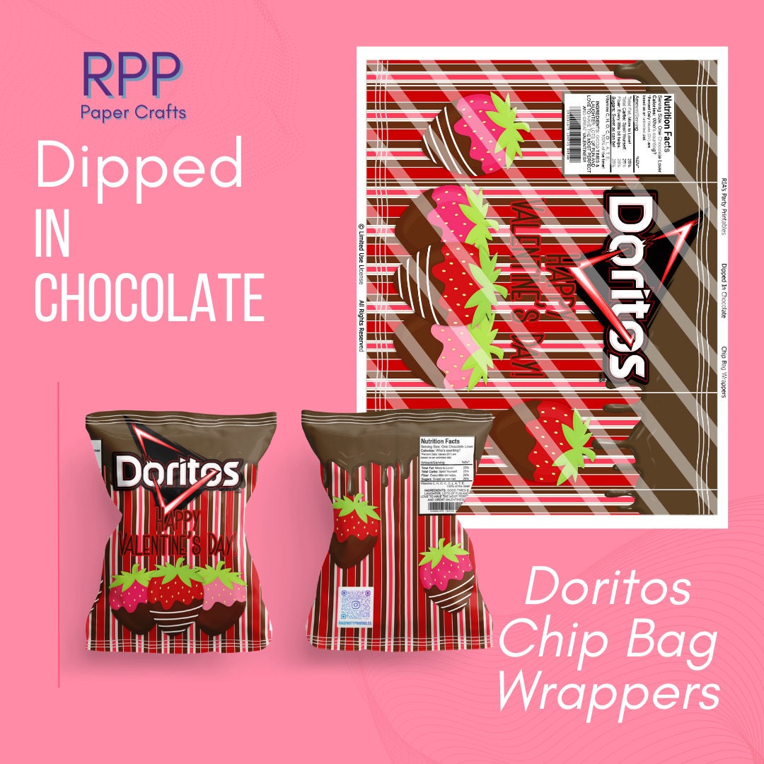 Dipped in Chocolate Doritos Chip Bag Wrappers - Etsy