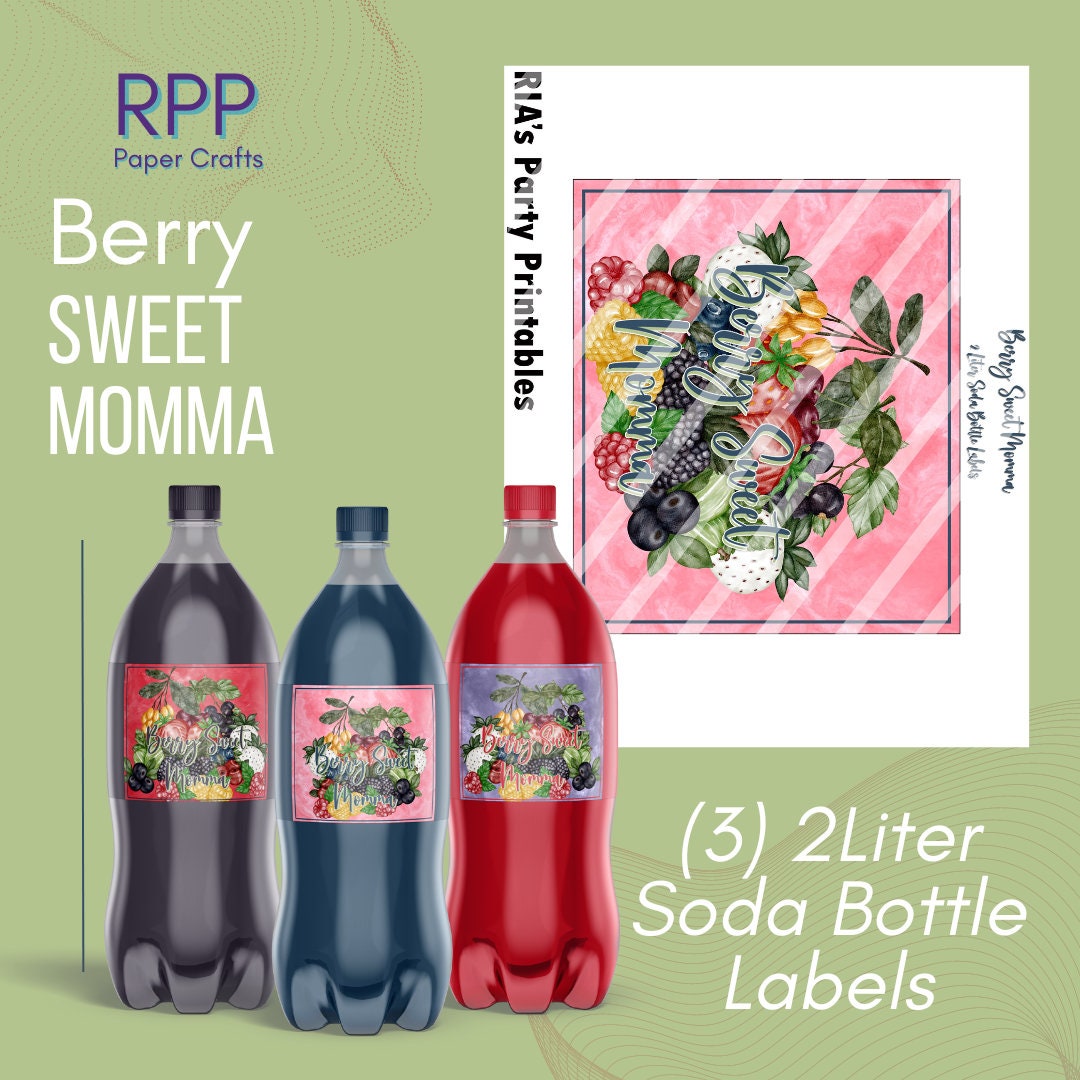 Berry Sweet Momma (3) 2liter Soda Bottle Labels - Etsy