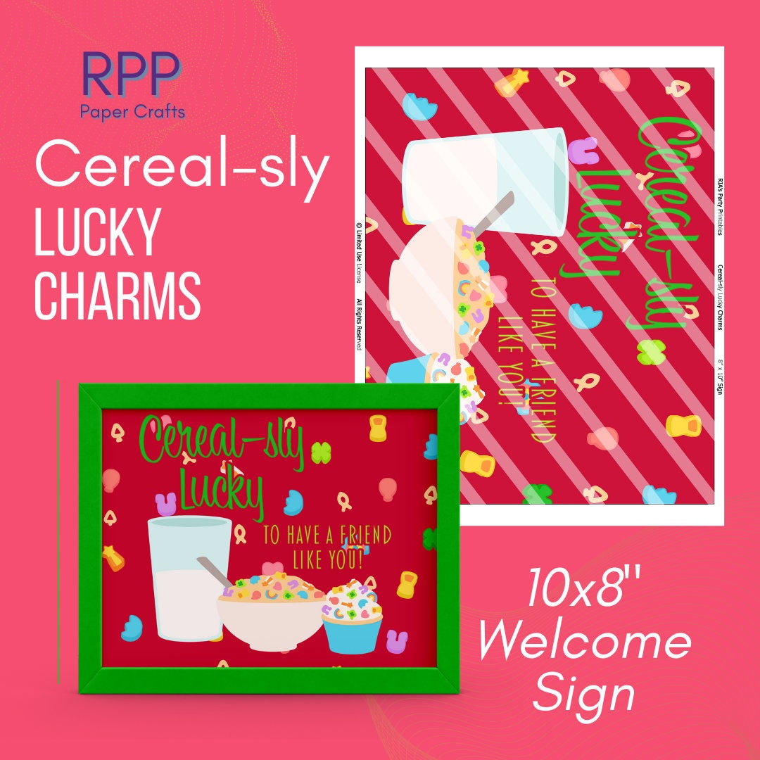 Cereal-sly Lucky 8x10 Welcome Sign - Etsy
