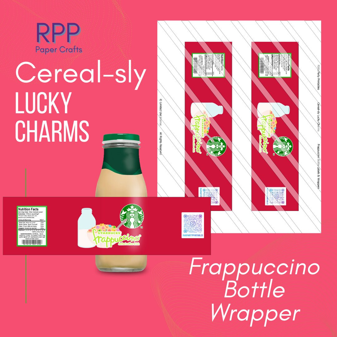 Cereal-sly Lucky Frappuccino Labels - Etsy