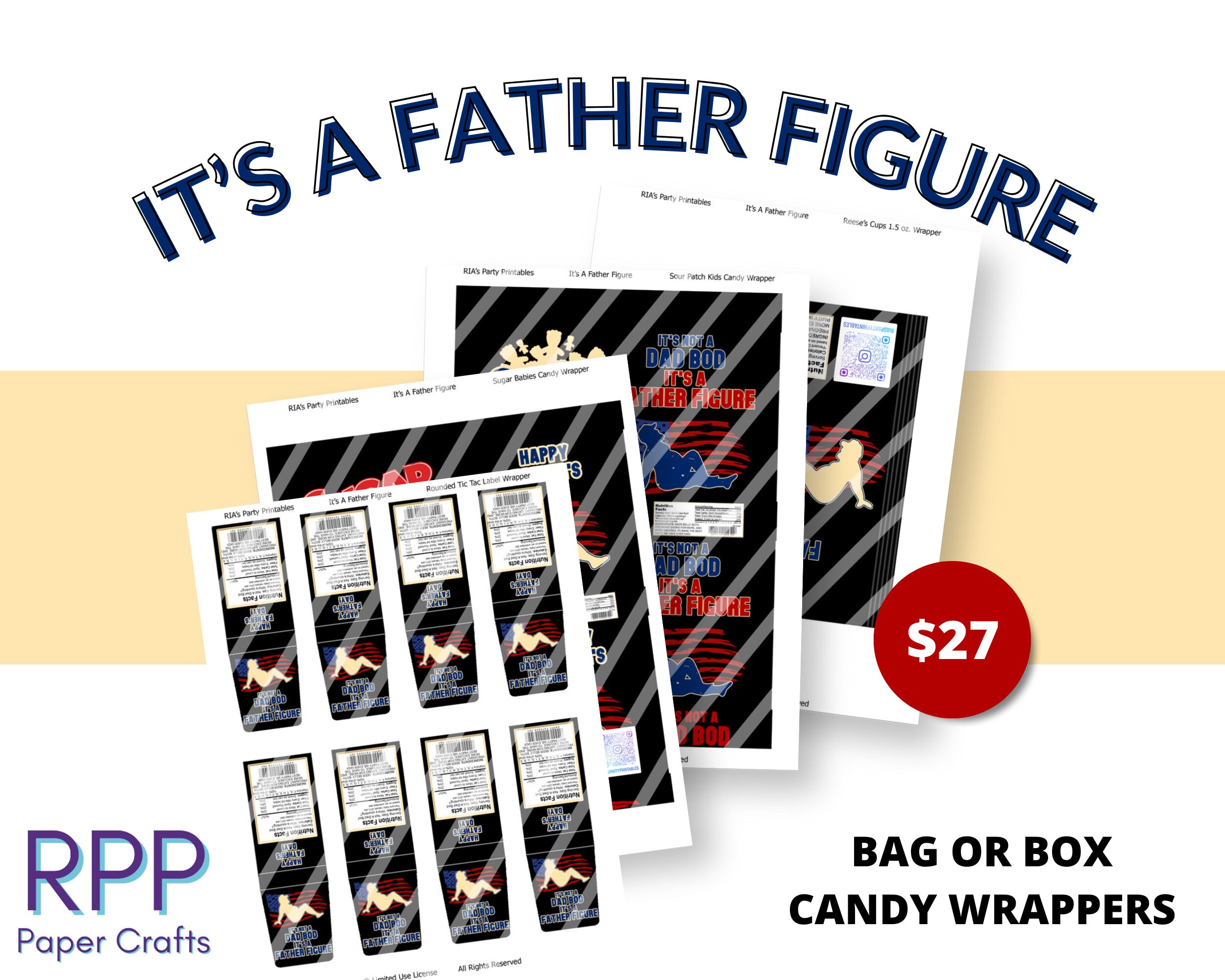 It's A Father Figure Sour Patch Kids Box Wrappers - Etsy