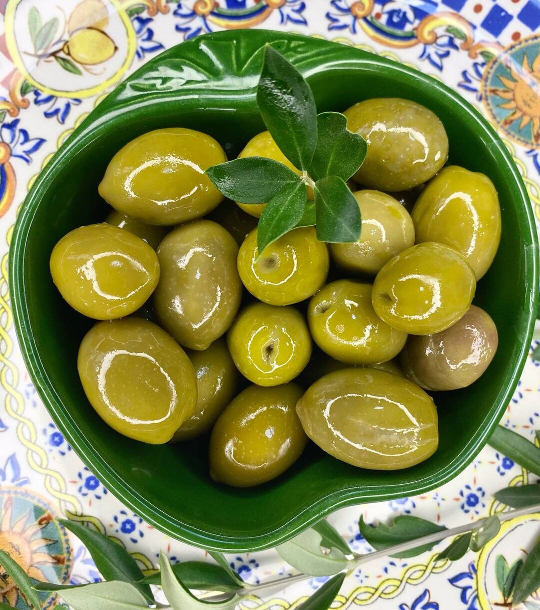 Biologic Olive Green /salted Olives in Olive Oil/vegan Food/italian ...
