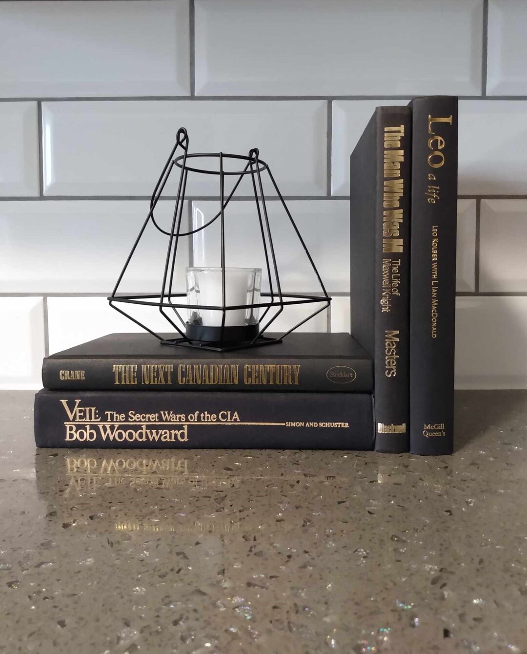 Black Book Stack gold Letters Decor - Etsy