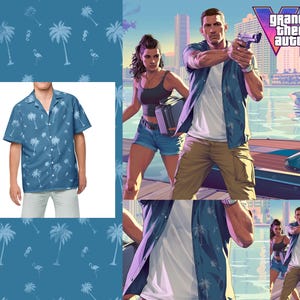 GTA Inspired - Jason Duval (hawaiian Shirt) - Etsy