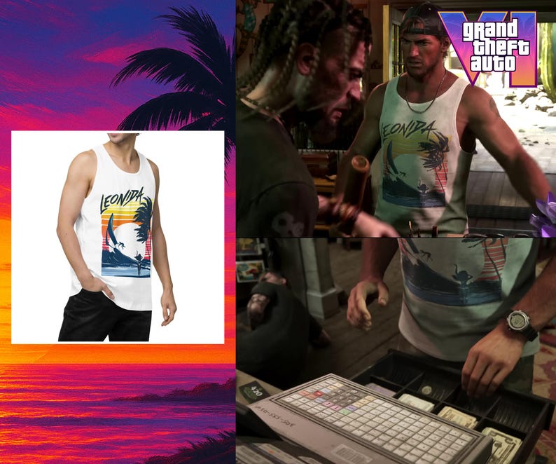 GTA VI Inspired – Jason Duval "leonida" Replica – Tank Top - Etsy