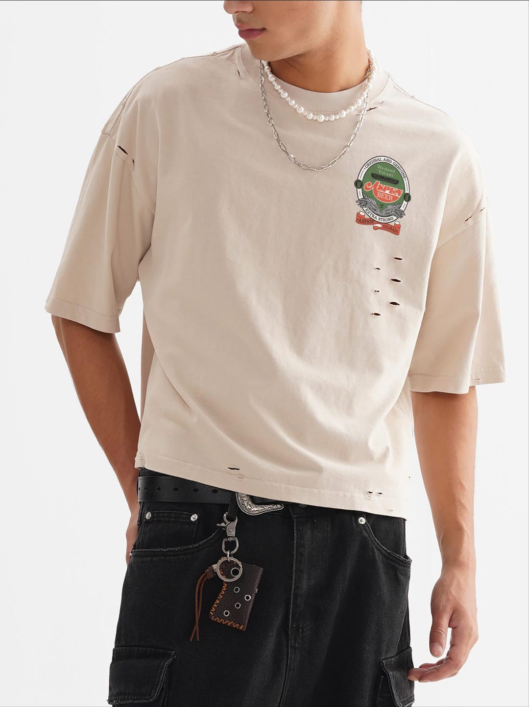 Alien Romulus Inspired (aspen Beer) - Bjorn Replica Frayed Boxy Tee - Etsy