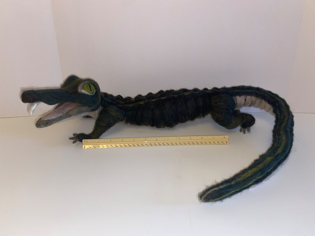 Snaggletooth the ‘gator-felted Animal - Etsy