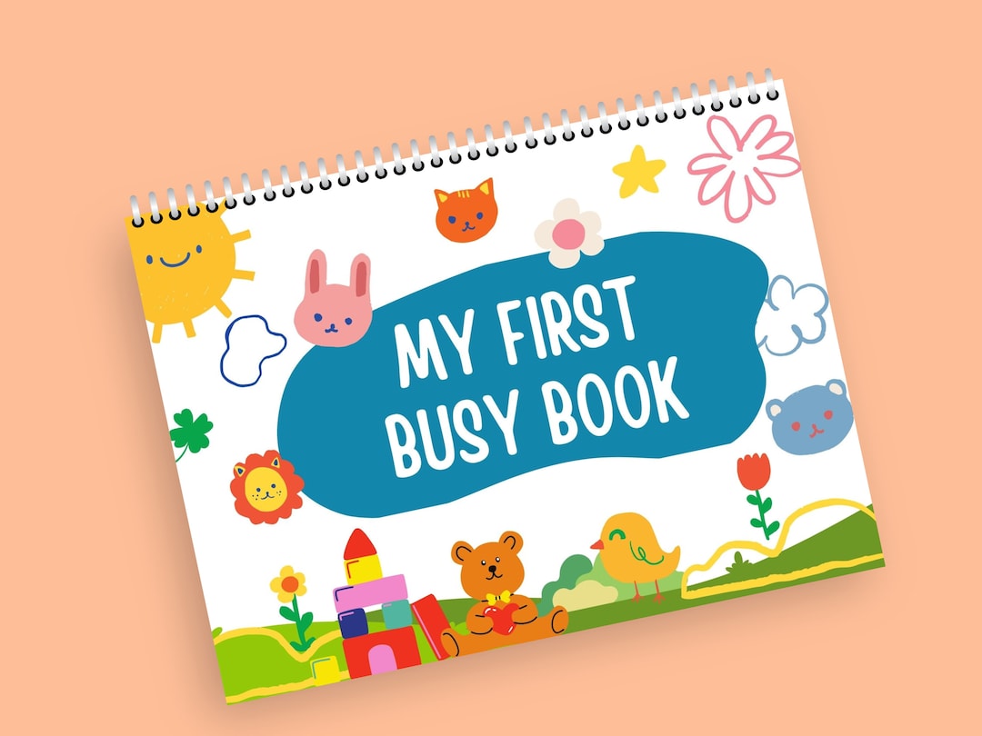 My First Busy Book Toddler Busy Book Toddler Learning Binder Toddler ...