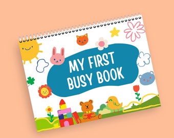 Toddler Busy Book Toddler Learning Binder Activity Book Quiet Book ...