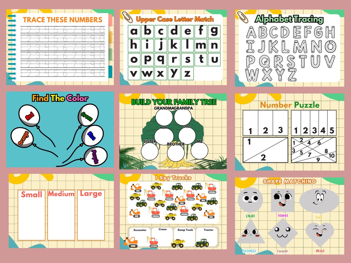 My First Busy Book Toddler Busy Book Toddler Learning Binder Toddler ...