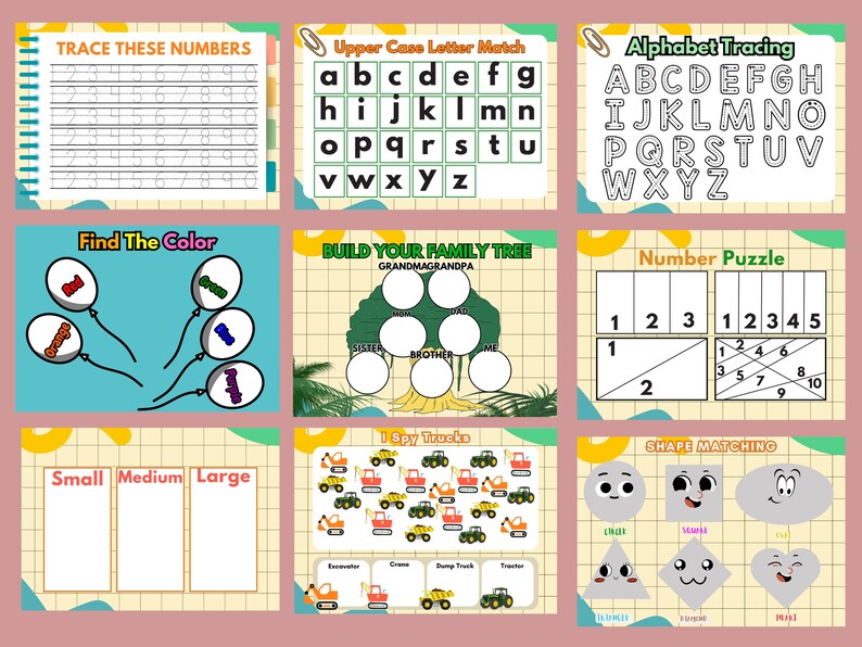 My First Busy Book Toddler Busy Book Toddler Learning Binder Toddler ...