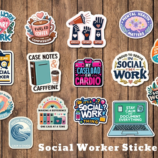 Care Worker Stickers - Etsy UK