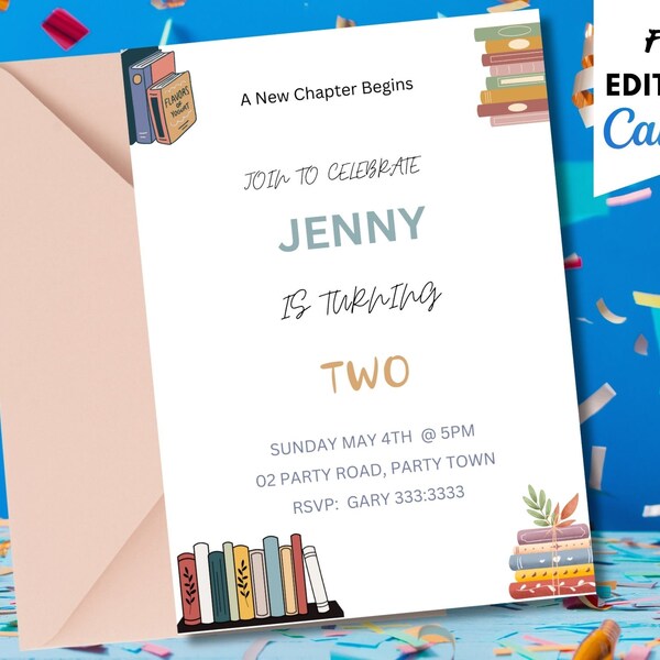 Book Themed Birthday - Etsy