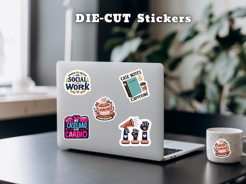 Social Worker Sticker Pack: Motivational Mental Health Vinyl Decals - Etsy