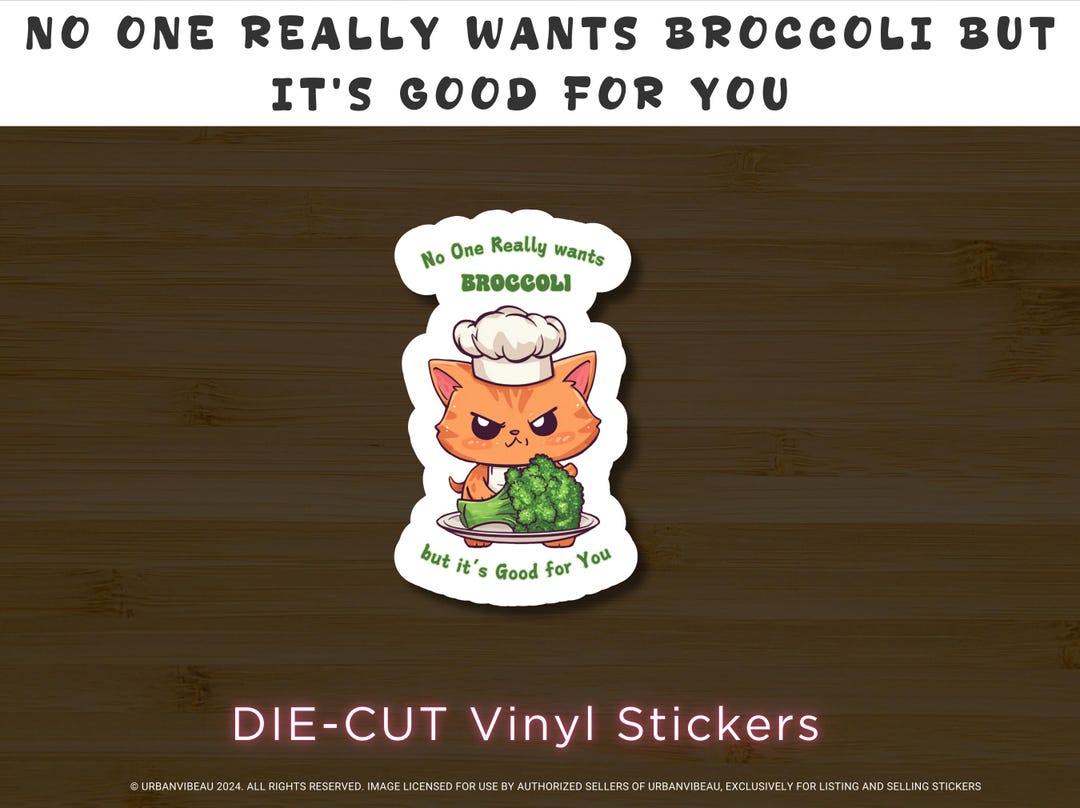 Grumpy Chef Cat Vinyl Sticker: Funny Food Humor Decal - Etsy