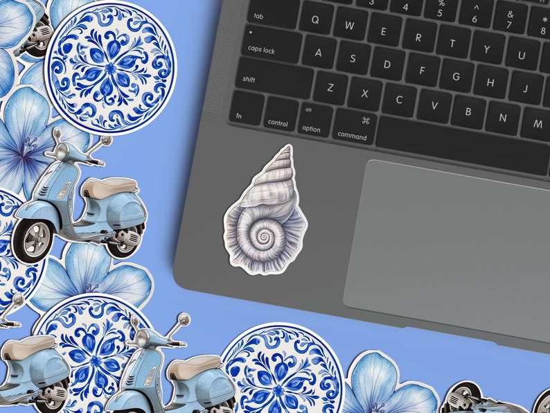 Coastal Sticker Set: Waterproof Vinyl Decals, Beach Theme (14 Pc) - Etsy