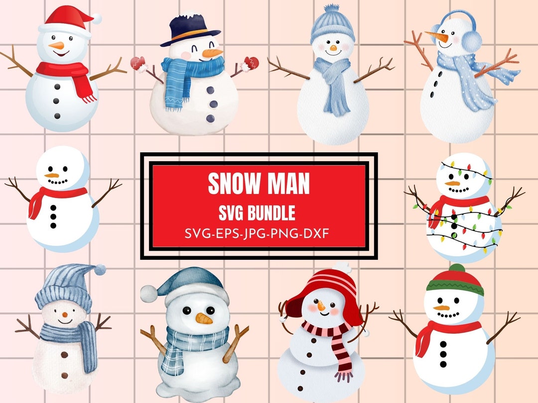 Snowman Svg, Winter Svg, Christmas Snowman Svg, Snowman Png - Etsy